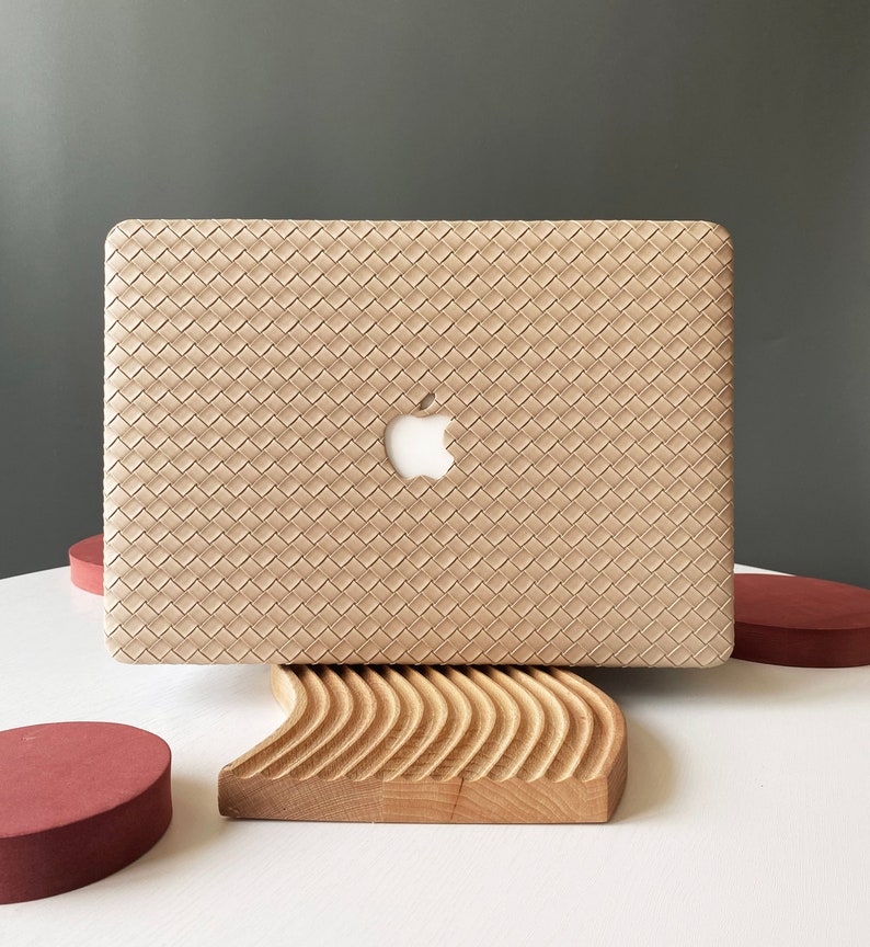 Woven Leather Milky Beige Hard Case Cover for Macbook Air 13 - Etsy