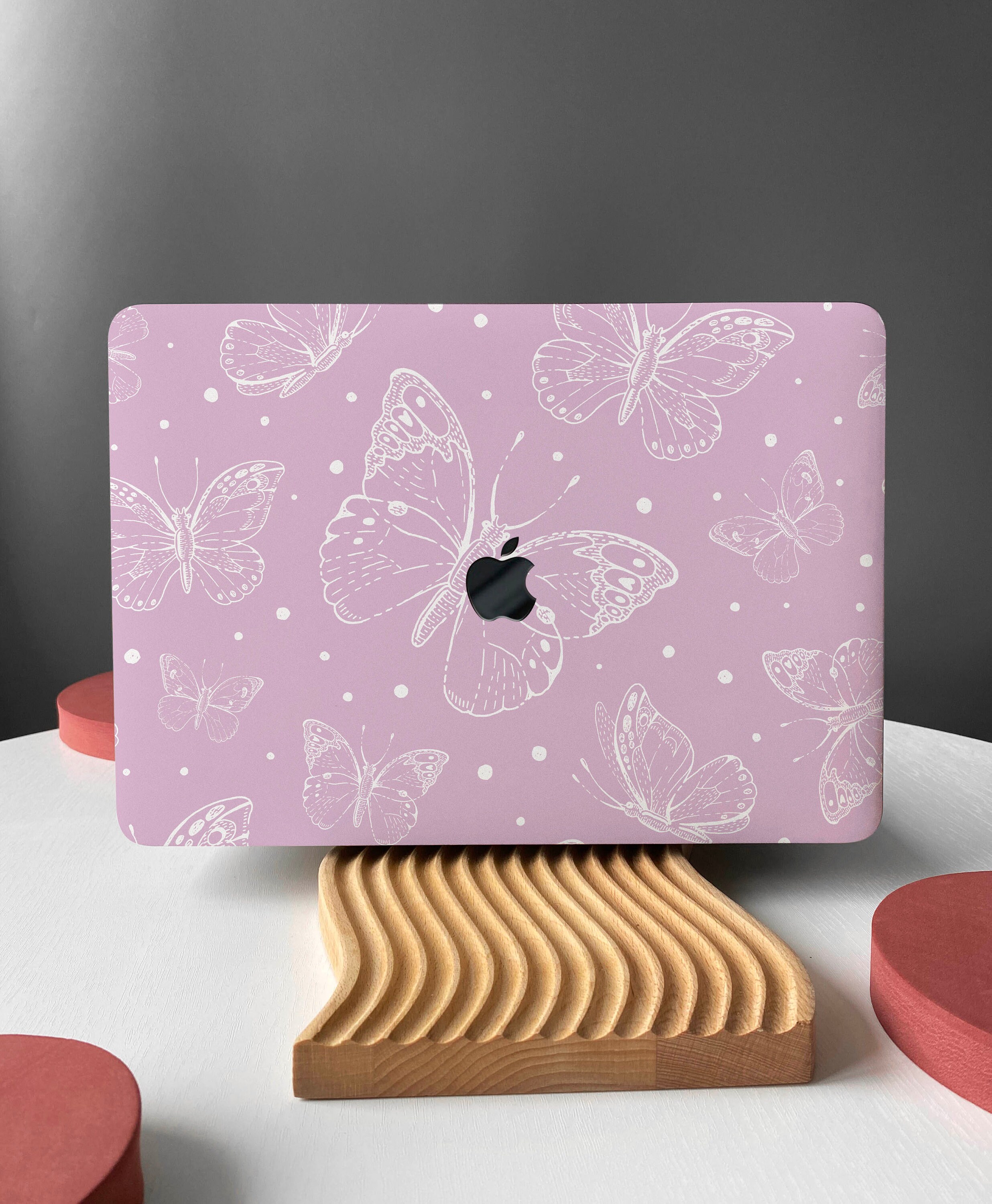 Purple Butterfly Line Shell Hard Case Cover for MacBook Air 13 MacBook ...