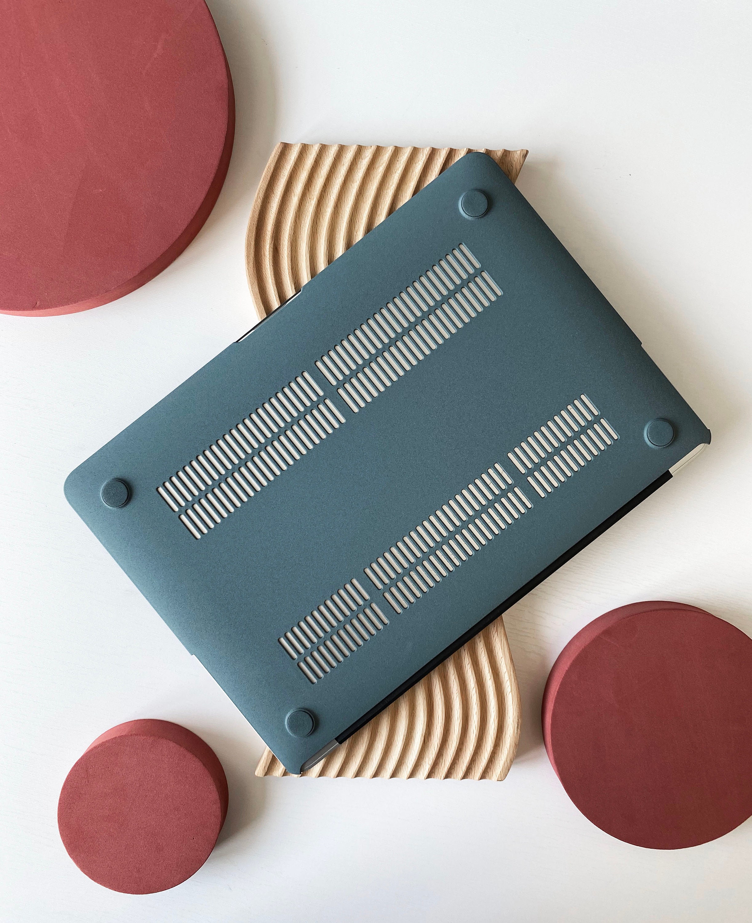 Deep Blue Shell Hard Case Cover for Macbook Air 13 Macbook Pro - Etsy UK