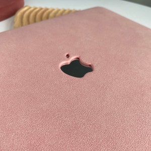 Frosted Leather Pink Hard Case Cover for MacBook Air 13 M1 M2 13.6 ...