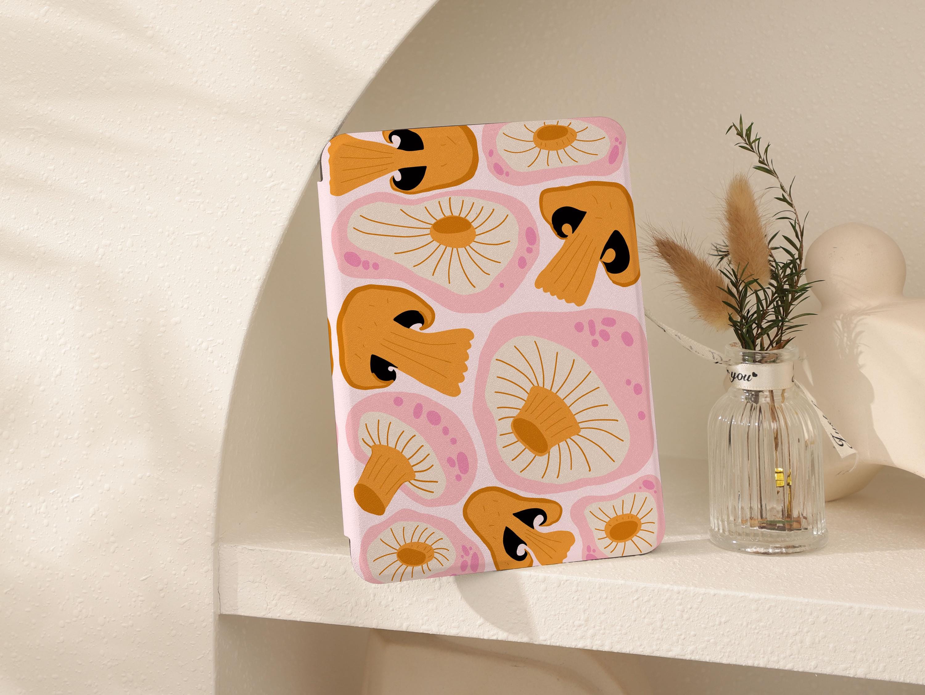 Pink Mushroom Matisse Style Custom Kindle Paperwhite 5 Case, Kindle 11 ...
