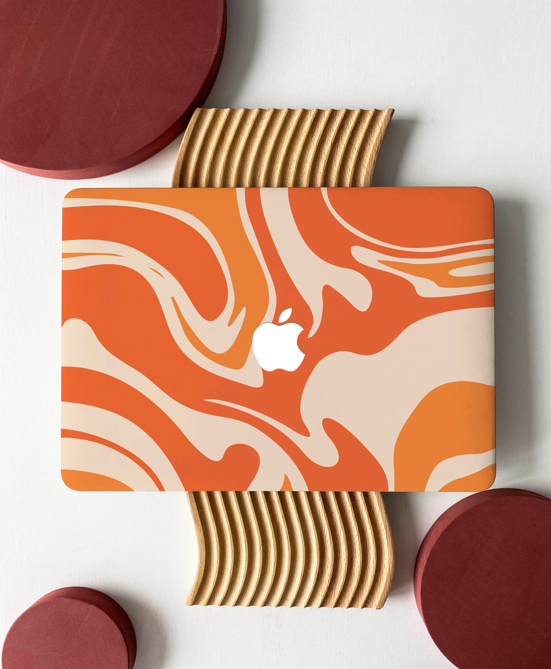 Orange Art Liquid Shell Hard Case Cover for MacBook Air 13 MacBook Pro ...