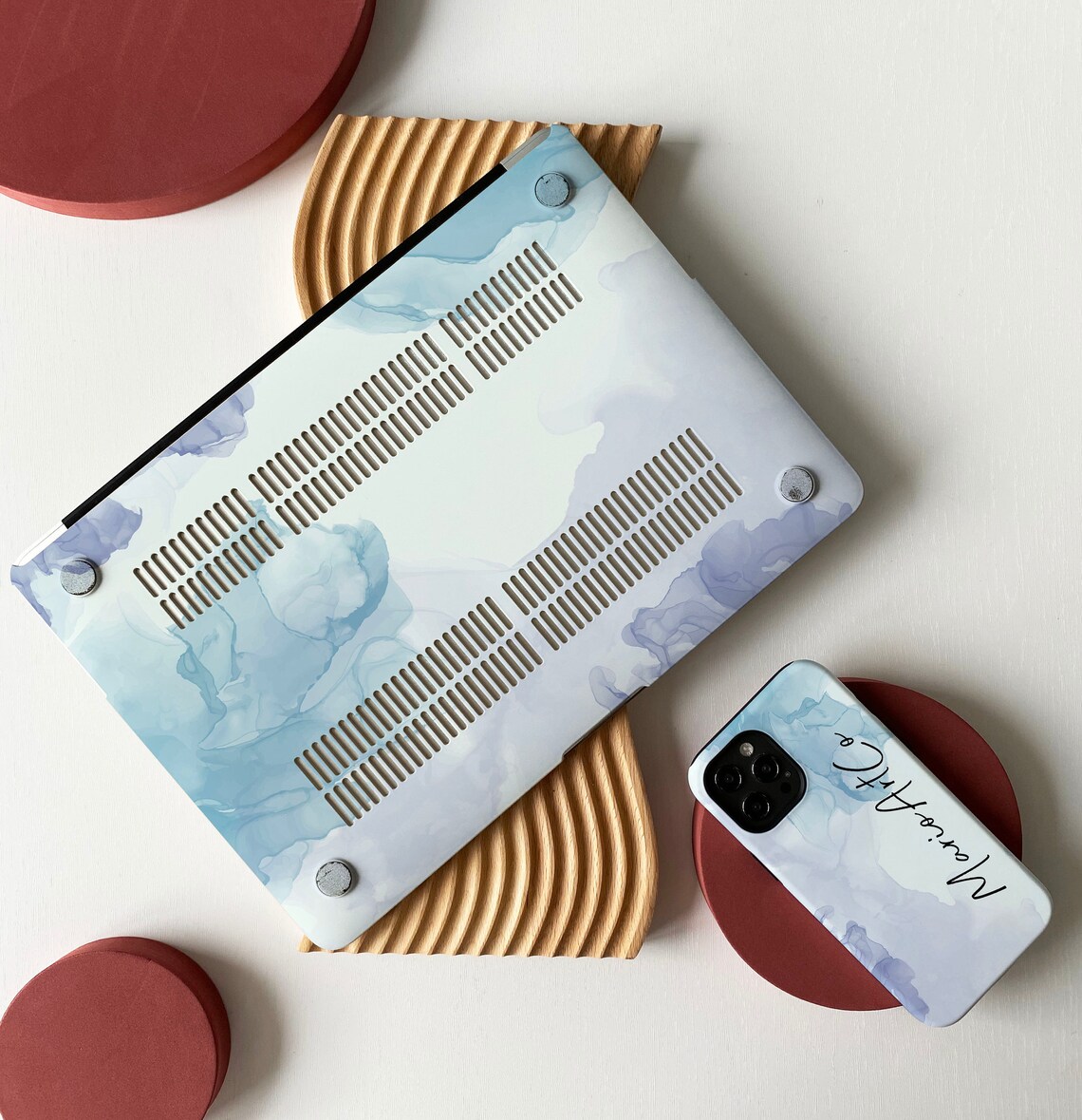 Rendered Blue Ink Shell Hard Case Cover for Macbook Air 13 - Etsy UK