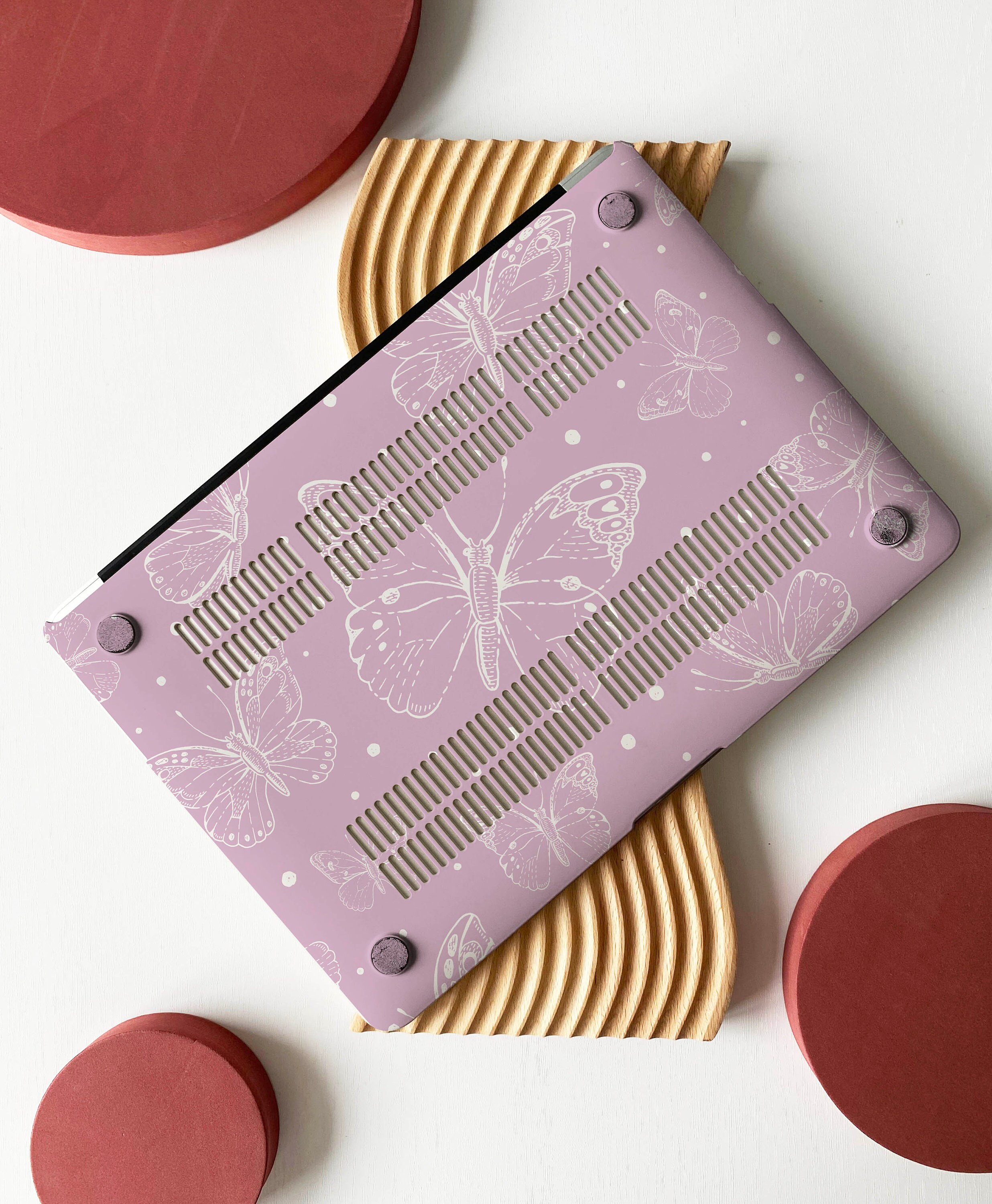 Purple Butterfly Line Shell Hard Case Cover for MacBook Air 13 MacBook ...