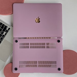 Girly Gray Purple Shell Hard Case Cover for MacBook Air 13 MacBook Pro ...