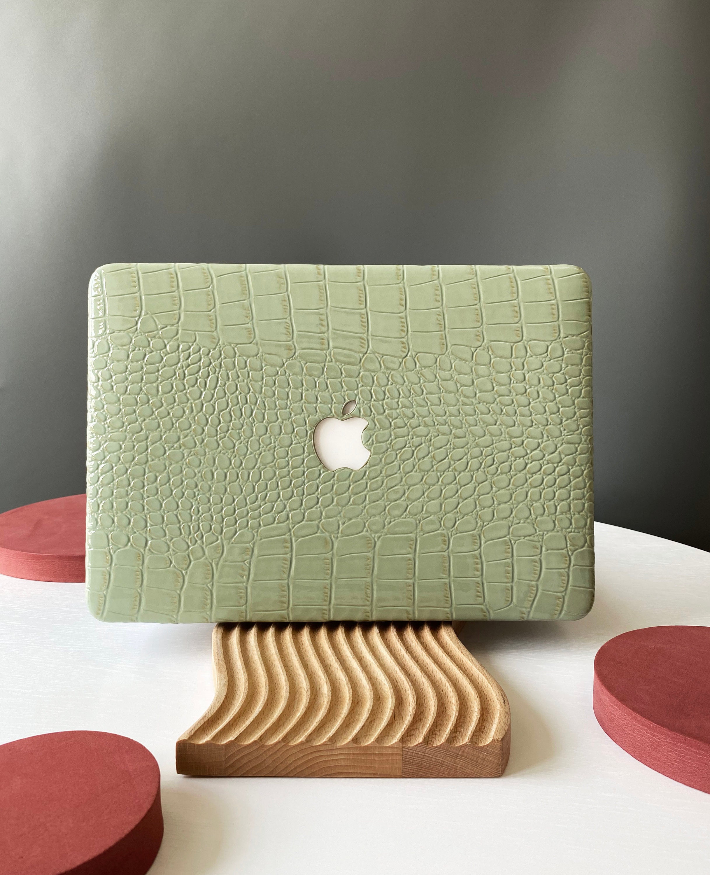Crocodile Print Mint Hard Case Cover for Macbook Air 13 | Etsy