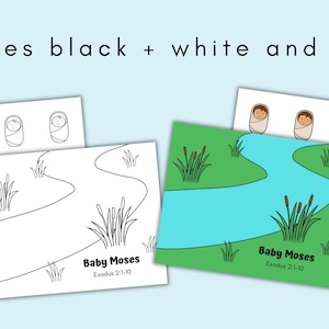 Baby Moses Craft, Sunday School Craft Printable, Christian Activities ...