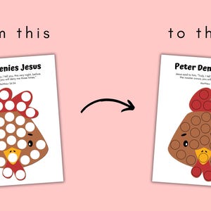 Peter Denies Jesus Craft, Dot Dot Sheet, Dot Marker Page, Do A Dot, Dot ...