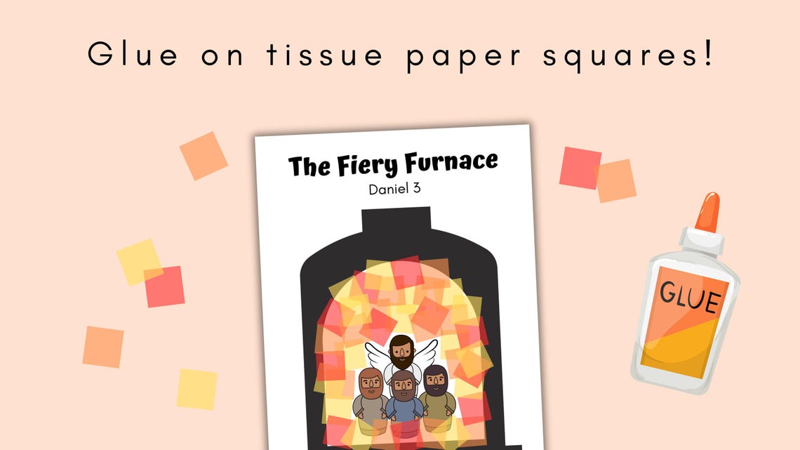 Fiery Furnace Craft, Shadrach Meshach Abednego, Sunday School Craft ...