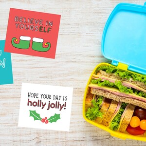 Christmas Lunch Box Notes, Lunch Box Jokes, Printable, Lunch Box Notes ...