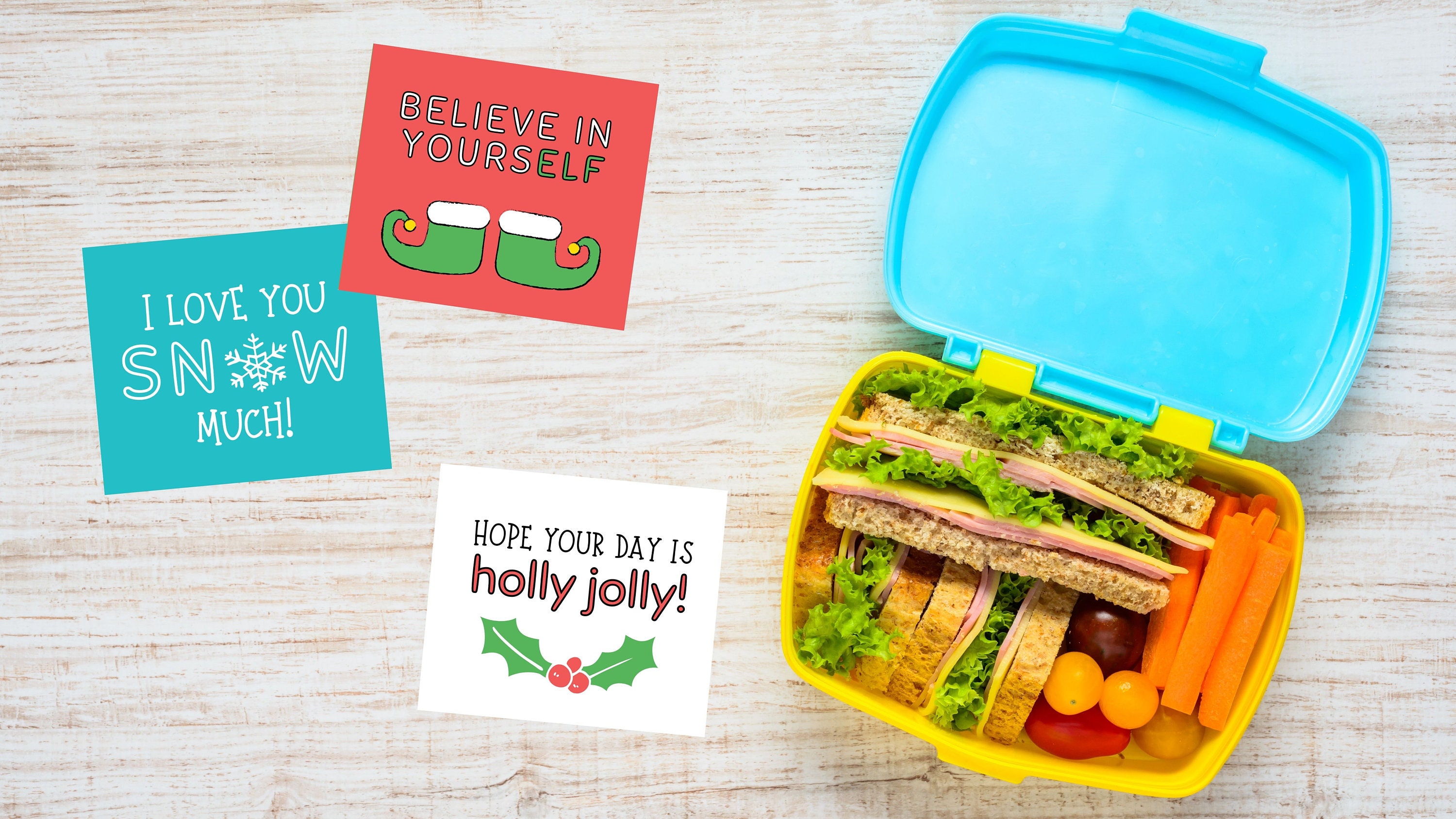 Christmas Lunch Box Notes, Lunch Box Jokes, Printable, Lunch Box Notes ...