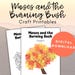 Moses and the Burning Bush Worksheet, Sunday School Activity (PDF ...