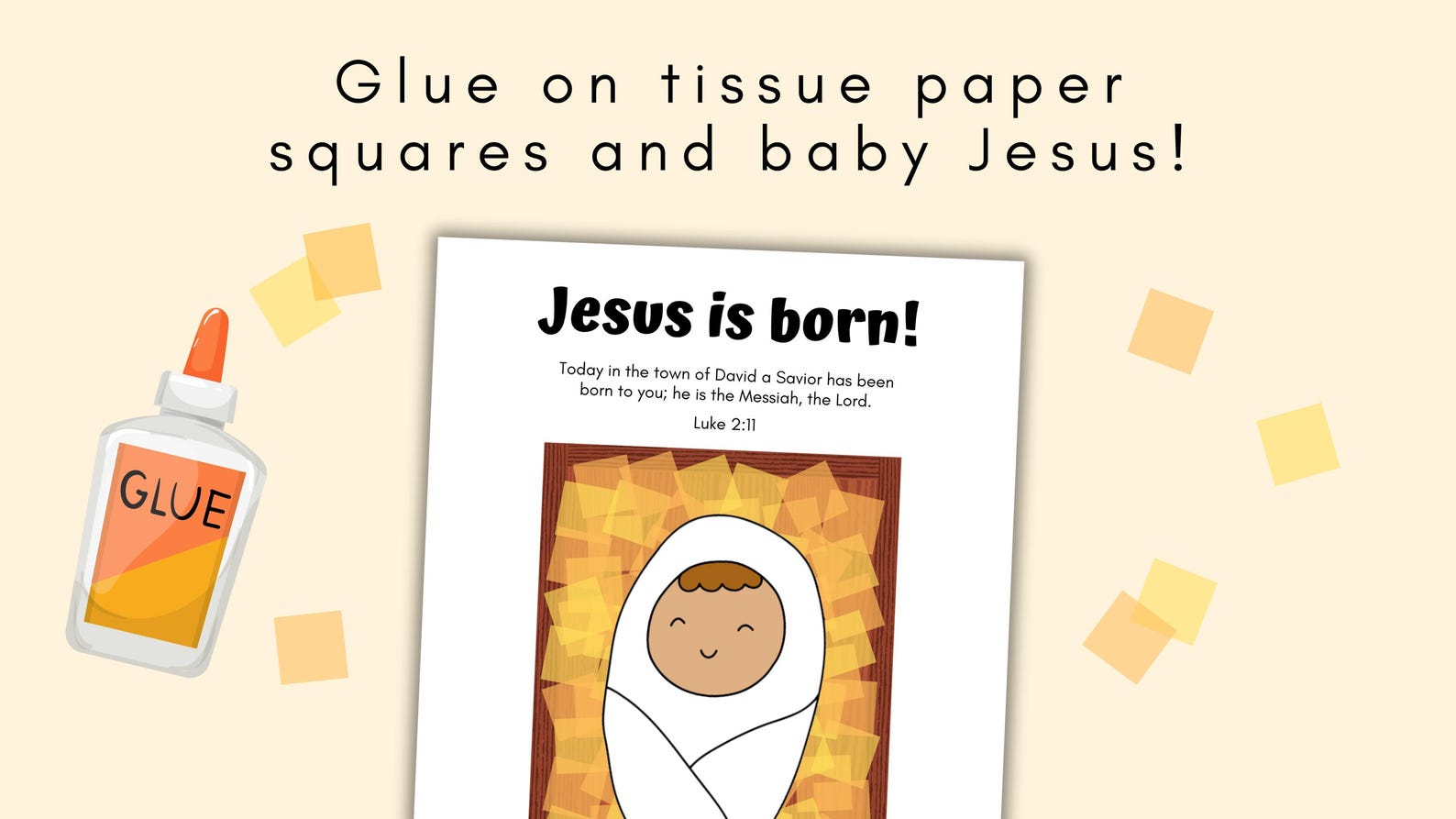 Baby Jesus Craft, Sunday School Craft Printable, Christian Activities ...