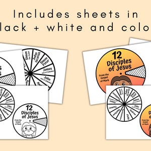 12 Disciples of Jesus, Spinner Wheel Craft, Christian Crafts, Crafts ...