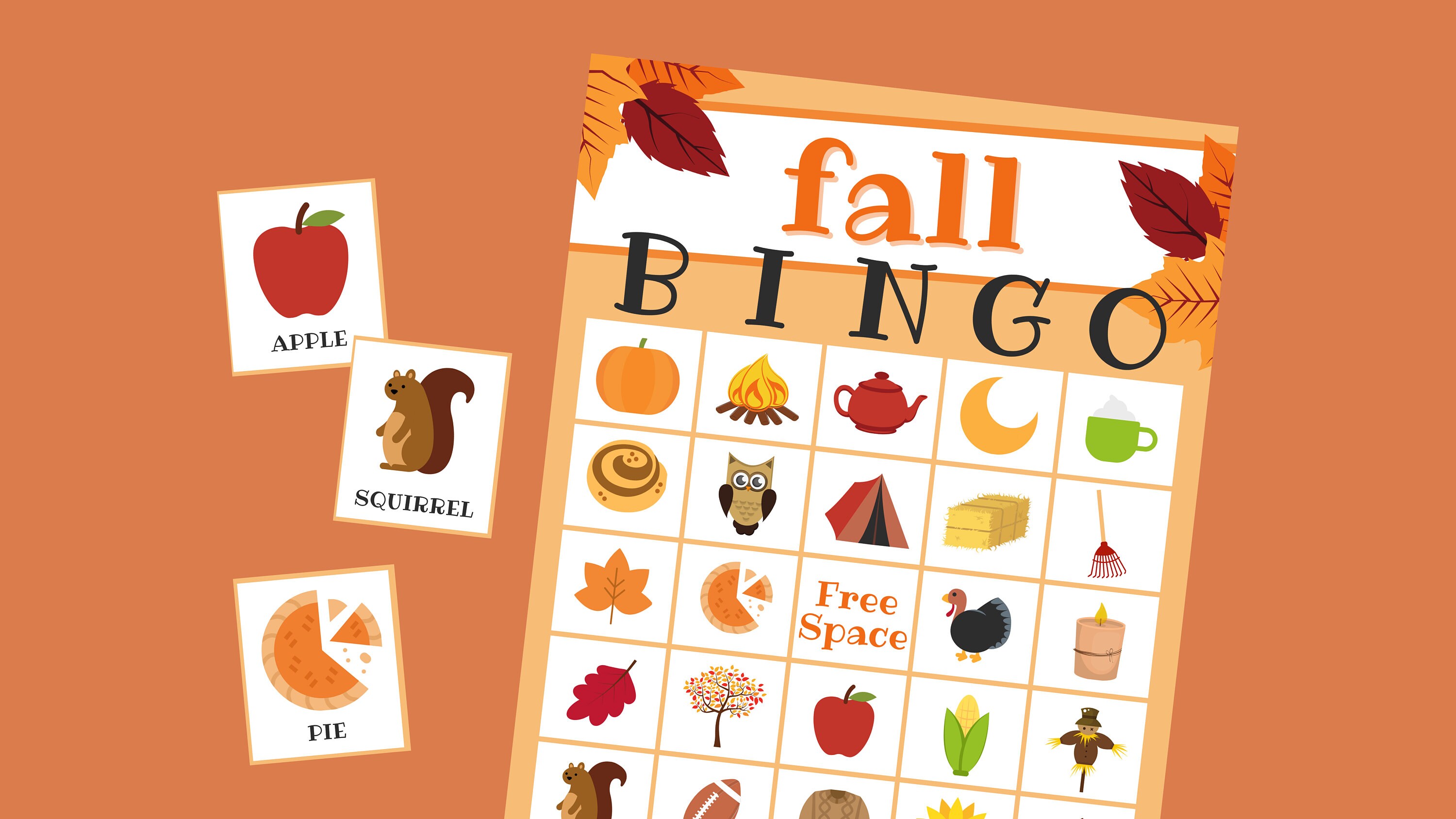 Fall Bingo, Bingo Cards Printable, Bingo Fall Game, Bingo Game Download ...