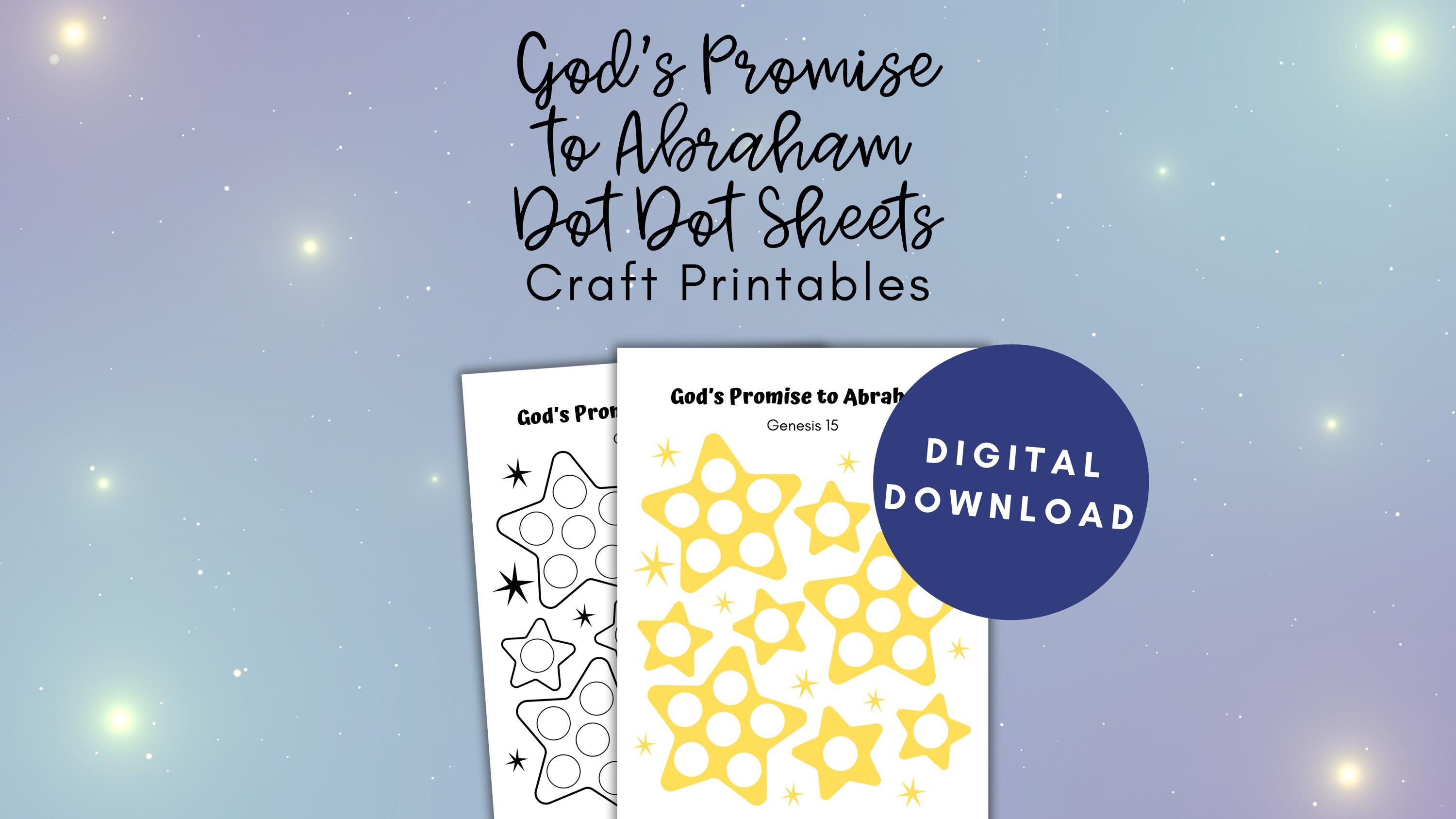Gods Promise to Abraham Kids Crafts, God's Promise to Abraham, Do A Dot ...