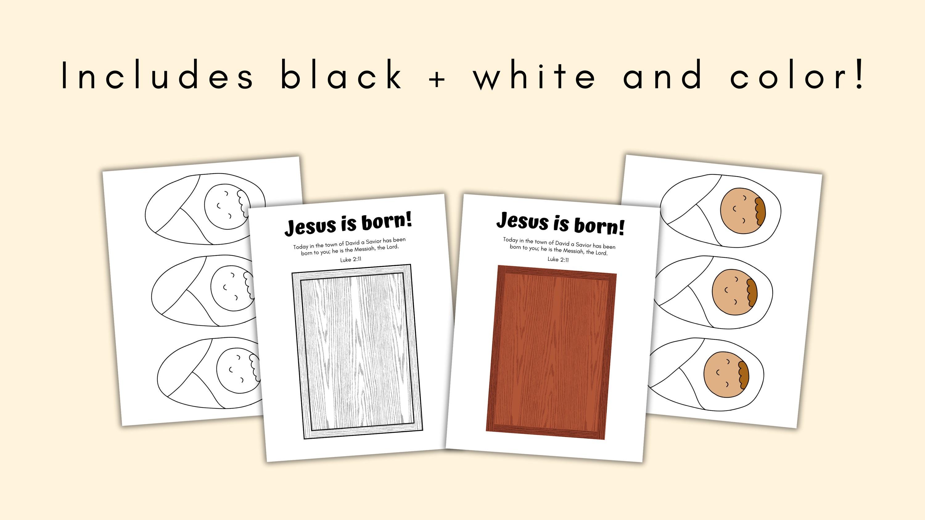 Baby Jesus Craft, Sunday School Craft Printable, Christian Activities ...