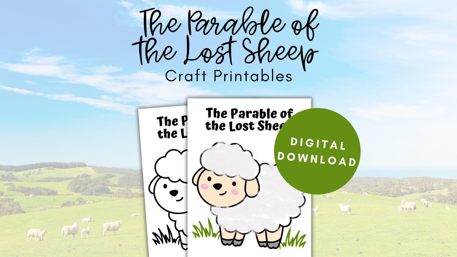 Parable of the Lost Sheep Craft, Sunday School Craft Printable ...