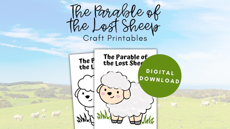 Parable of the Lost Sheep Craft, Sunday School Craft Printable ...
