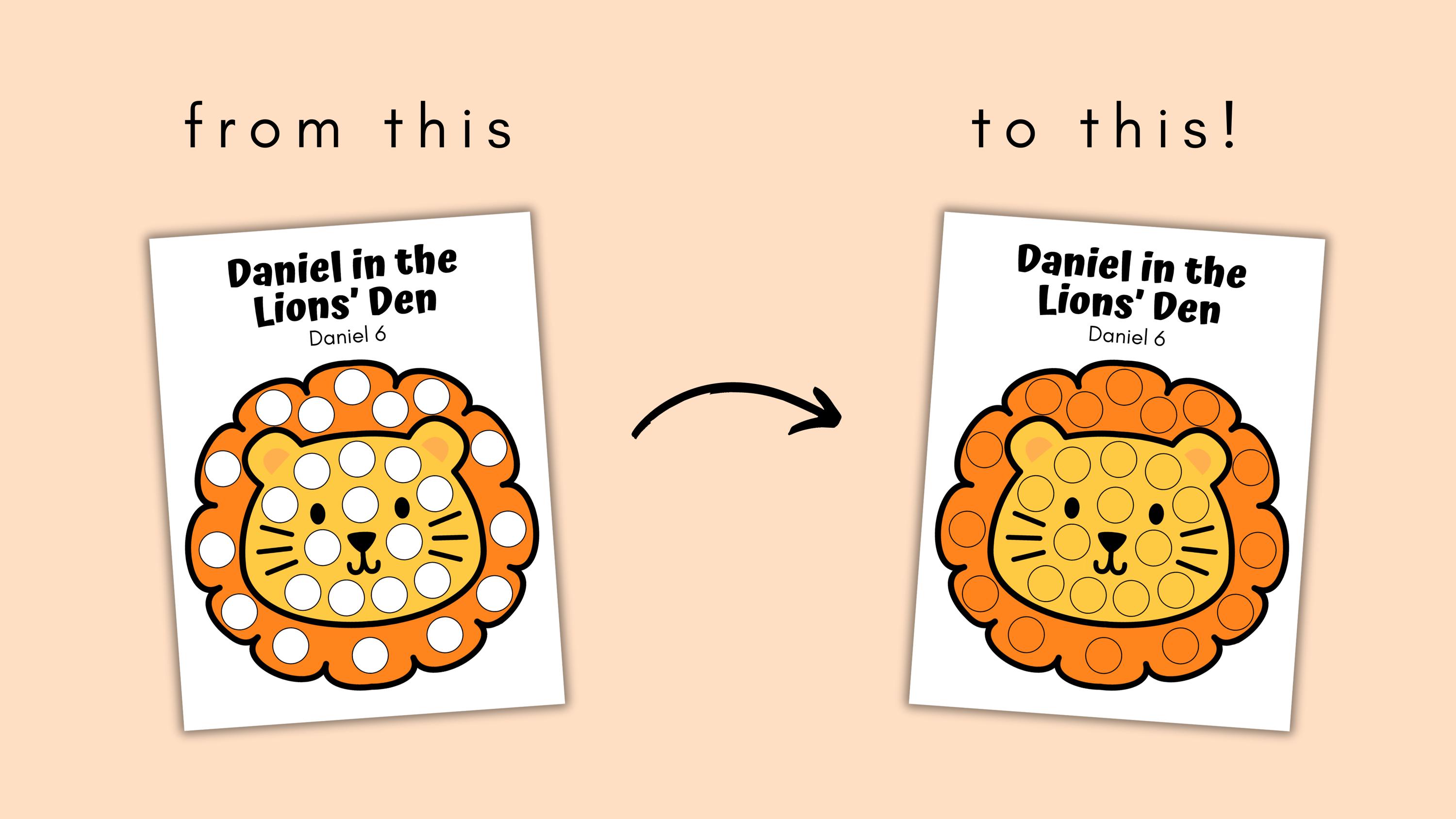 Daniel in the Lions Den Craft, Daniel in the Lions Den Coloring, Do A ...