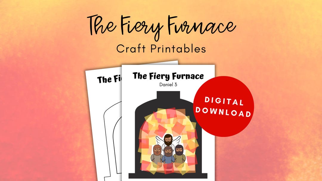 Fiery Furnace Craft, Shadrach Meshach Abednego, Sunday School Craft ...
