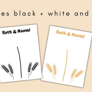 Ruth and Naomi Craft, Ruth Bible Craft, Sunday School Craft Printable ...