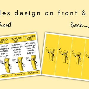 The Golden Rule Bookmark, Bible Bookmark, Sunday School Printables ...