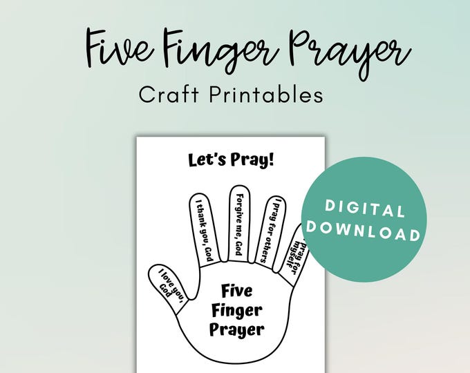 5 Finger Prayer - Etsy