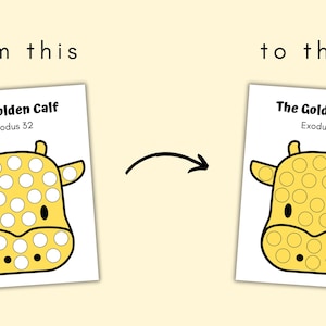 The Golden Calf Craft, Dot Marker Page, Do A Dot Printable, Dot Art ...