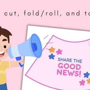 Share the Good News Craft, Megaphone Craft Printable, Sunday School ...