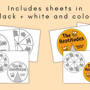 Beatitudes Craft, Spinner Wheel Craft, Christian Crafts, Crafts for ...