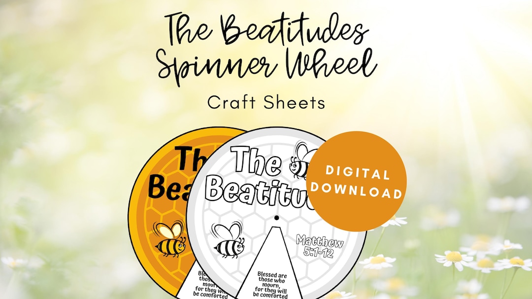 Beatitudes Craft, Spinner Wheel Craft, Christian Crafts, Crafts for ...