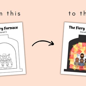 Fiery Furnace Craft, Shadrach Meshach Abednego, Sunday School Craft ...