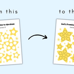 Gods Promise to Abraham Kids Crafts, God's Promise to Abraham, Do A Dot ...