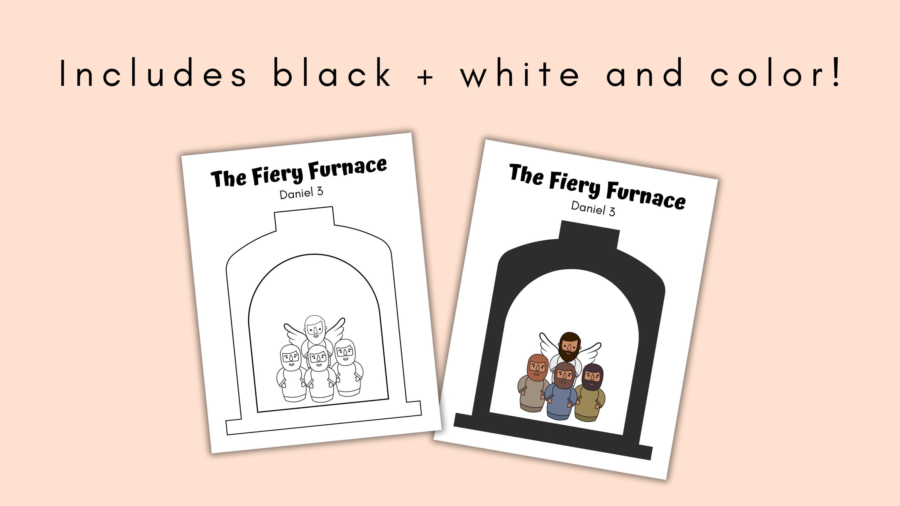 Fiery Furnace Craft, Shadrach Meshach Abednego, Sunday School Craft ...