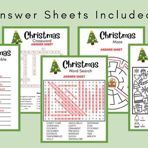 Christmas Activity Pack, Christmas Activity Sheets, Kids Printable ...