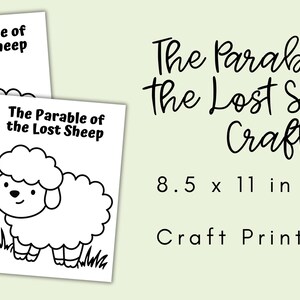Parable of the Lost Sheep Craft, Sunday School Craft Printable ...