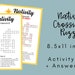 Nativity Crossword Puzzle, Christmas Activity Sheets, Kids Printable ...
