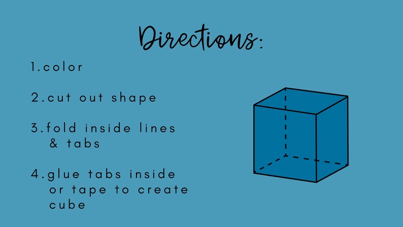 5 Finger Prayer Cube Christian Crafts Crafts for Kids - Etsy