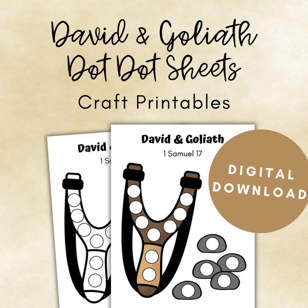 David and Goliath - Etsy