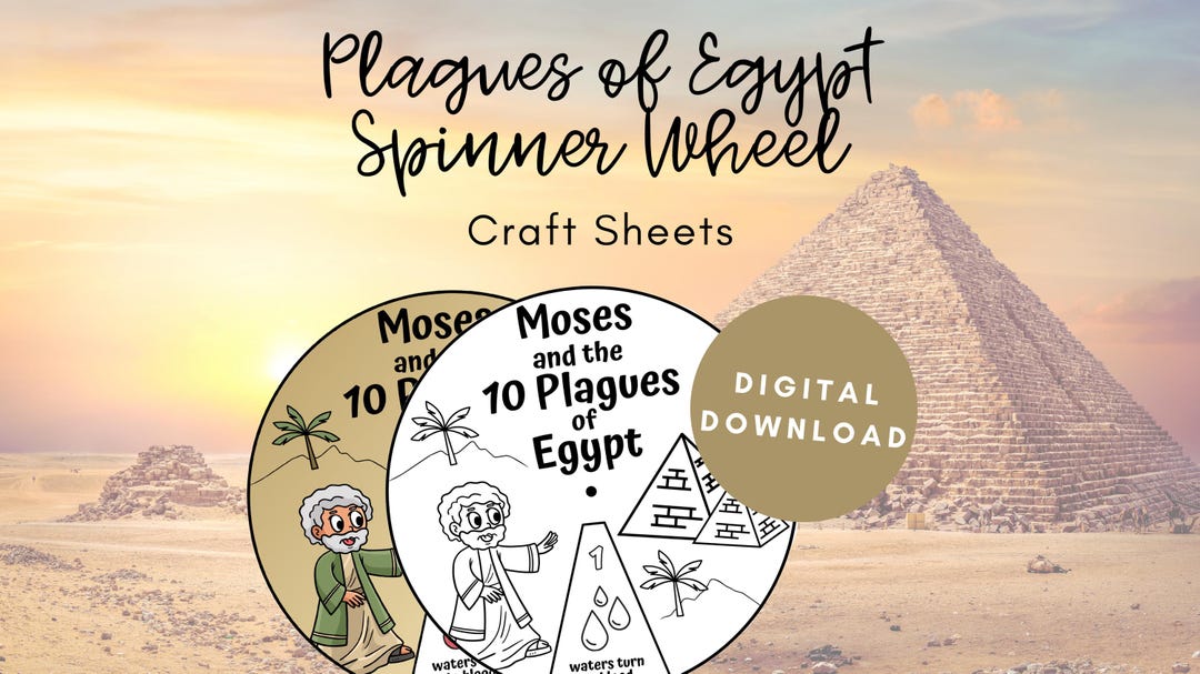 10 Plagues of Egypt, Spinner Wheel Craft, Christian Crafts, Crafts for ...