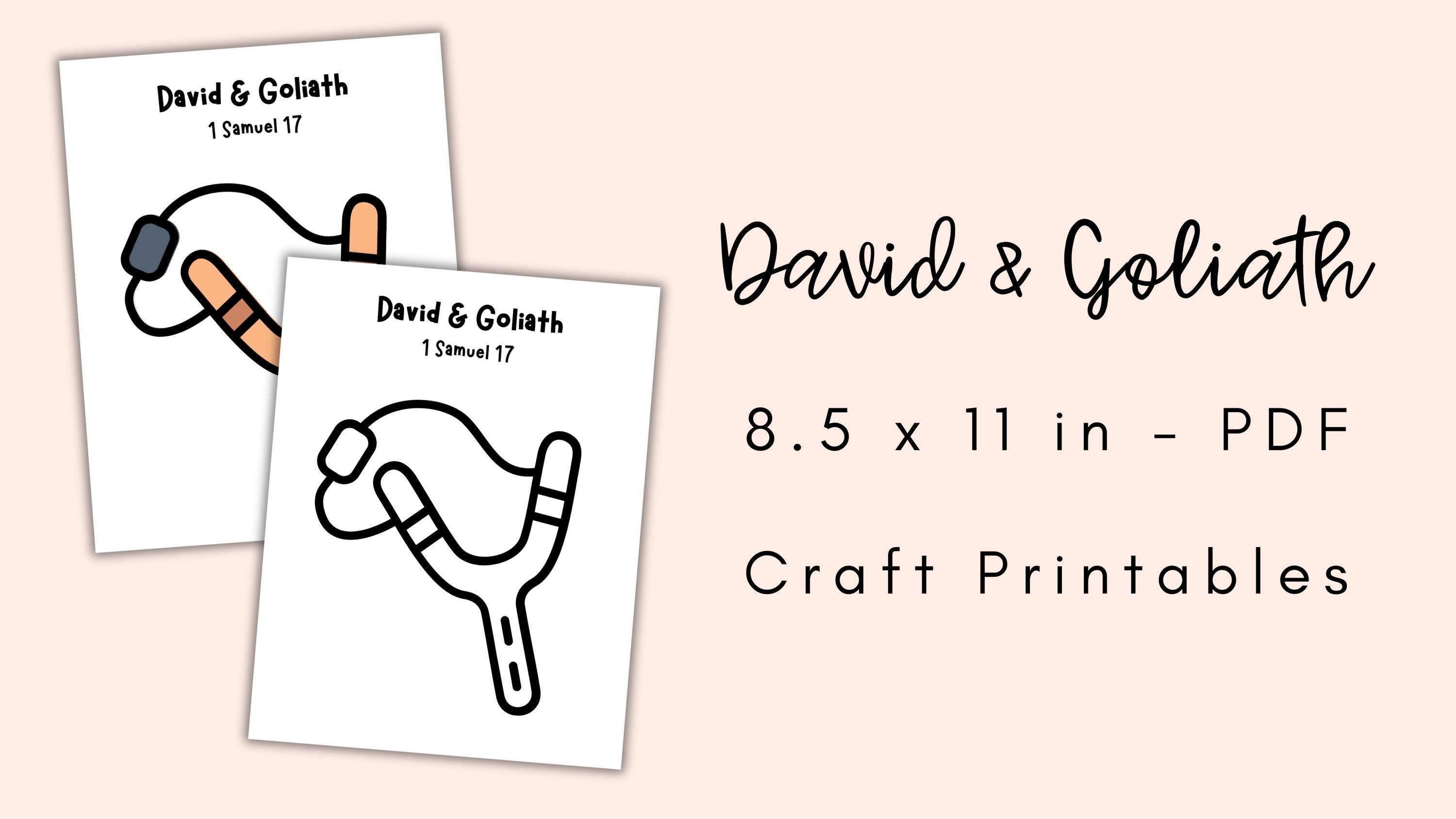 David and Goliath Crafts, David and Goliath Printables, David and ...