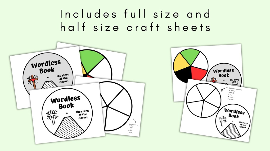 Wordless Book Craft, Spinner Wheel Craft, Colors of Salvation ...