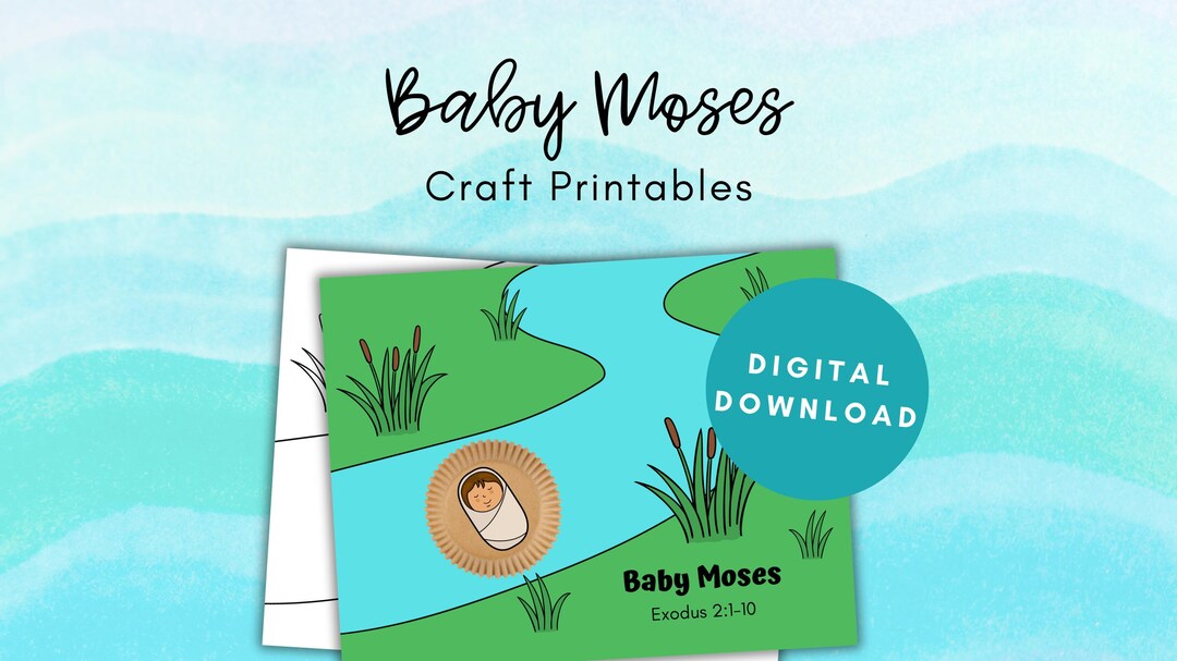 Baby Moses Craft, Sunday School Craft Printable, Christian Activities ...
