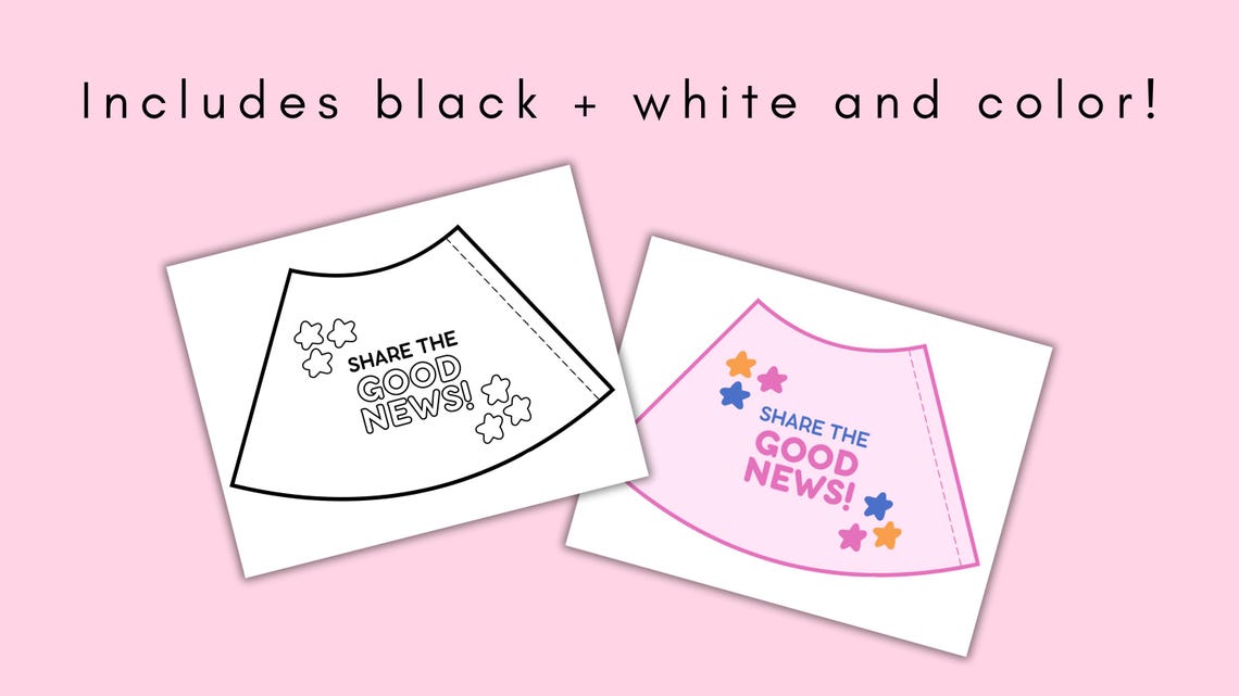 Share the Good News Craft, Megaphone Craft Printable, Sunday School ...