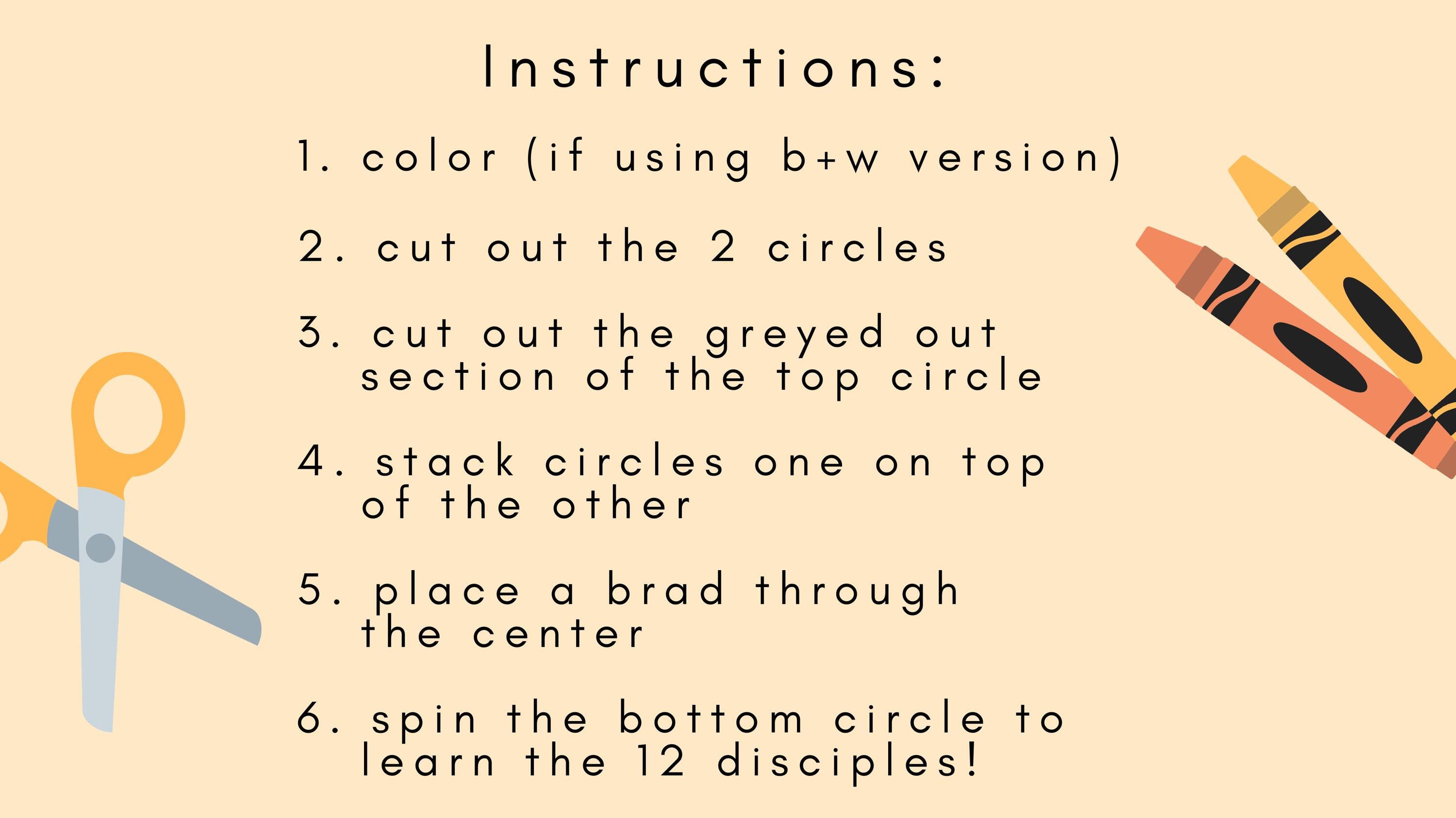 12 Disciples of Jesus, Spinner Wheel Craft, Christian Crafts, Crafts ...