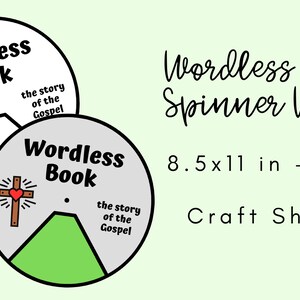 Wordless Book Craft, Spinner Wheel Craft, Colors of Salvation ...
