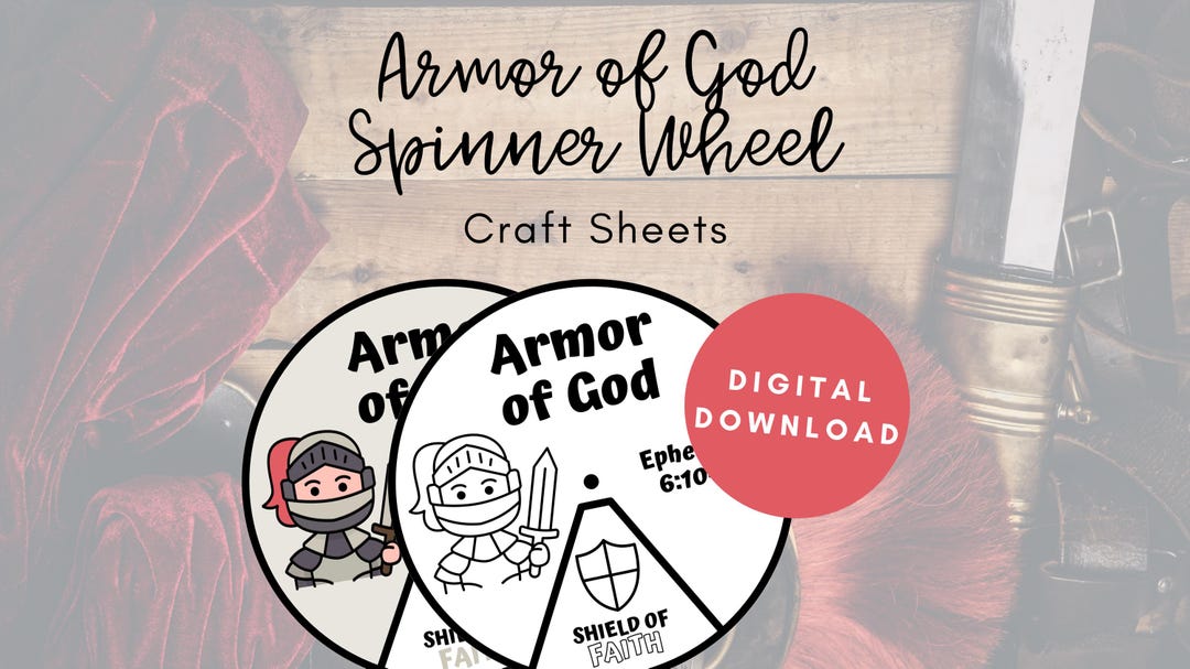 Armor of God Craft, Spinner Wheel Craft, Christian Crafts, Crafts for ...