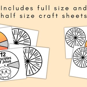 12 Disciples of Jesus, Spinner Wheel Craft, Christian Crafts, Crafts ...