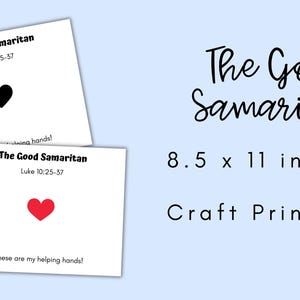 The Good Samaritan Craft for Kids, Love Your Neighbor, Sunday School ...